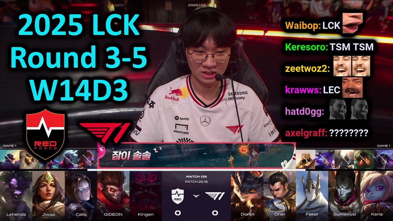 NS vs T1 - Game 1,2,3 | 2025 LCK Round 3-5 Week 14 Day 3 | Twitch VOD ...