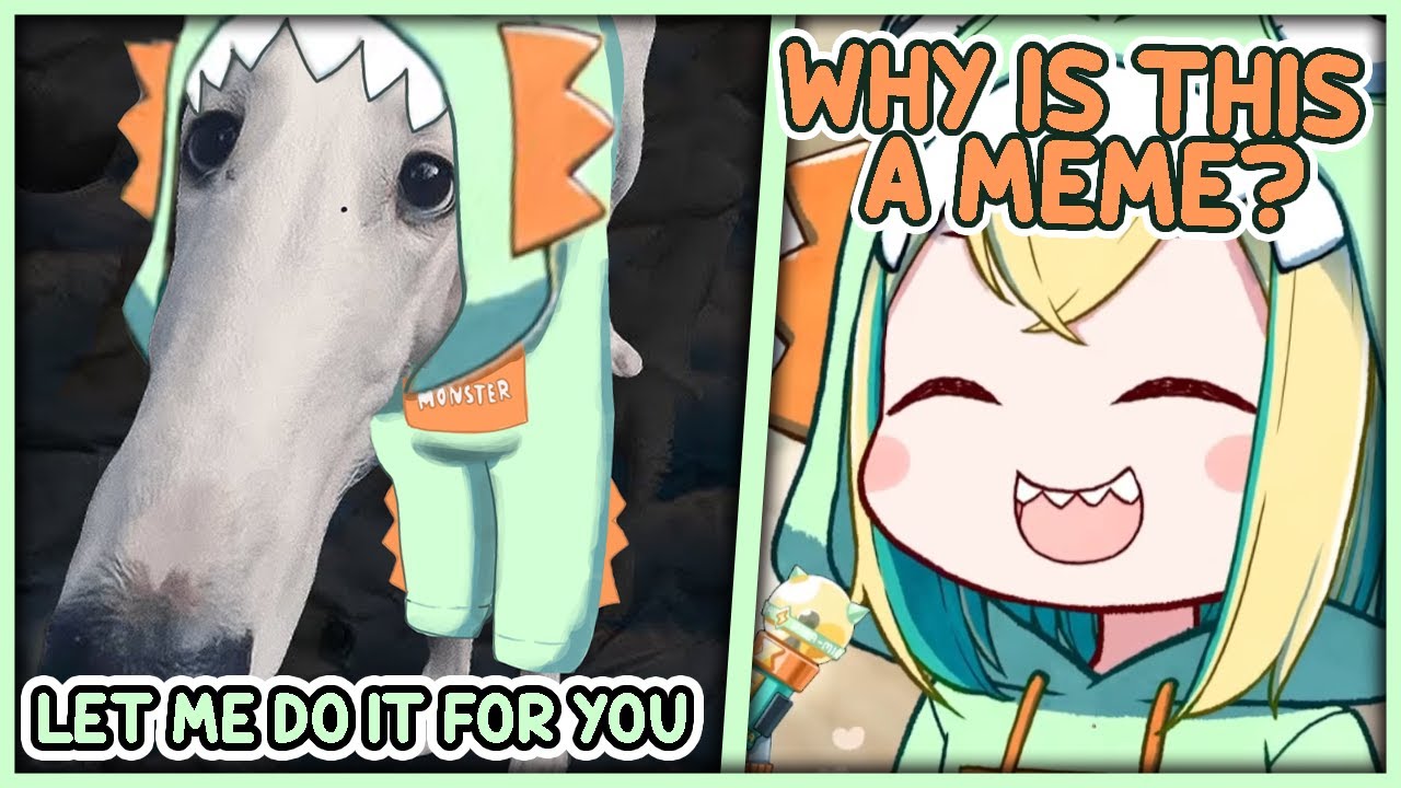 The borzoi dog meme is living rent free inside Pikamee's head【Amano ...