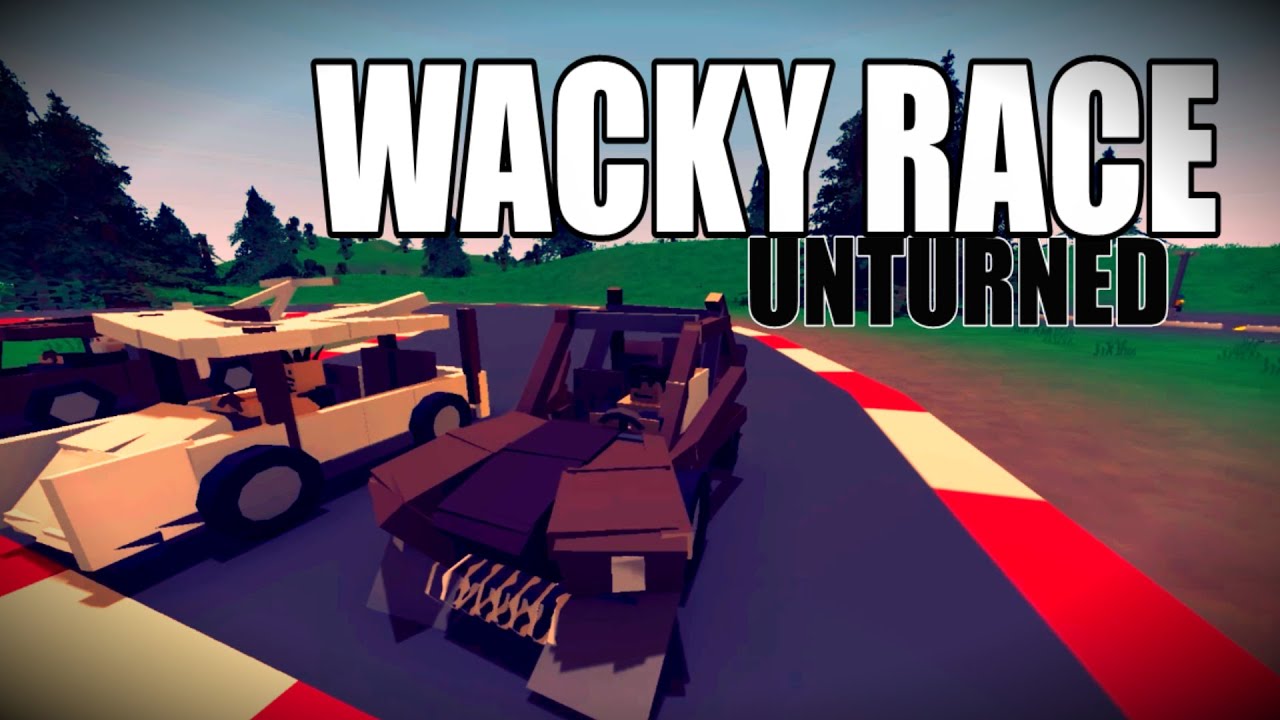 Wacky Race - 20 min Car build Challenge w/Friends - Unturned update 3 ...