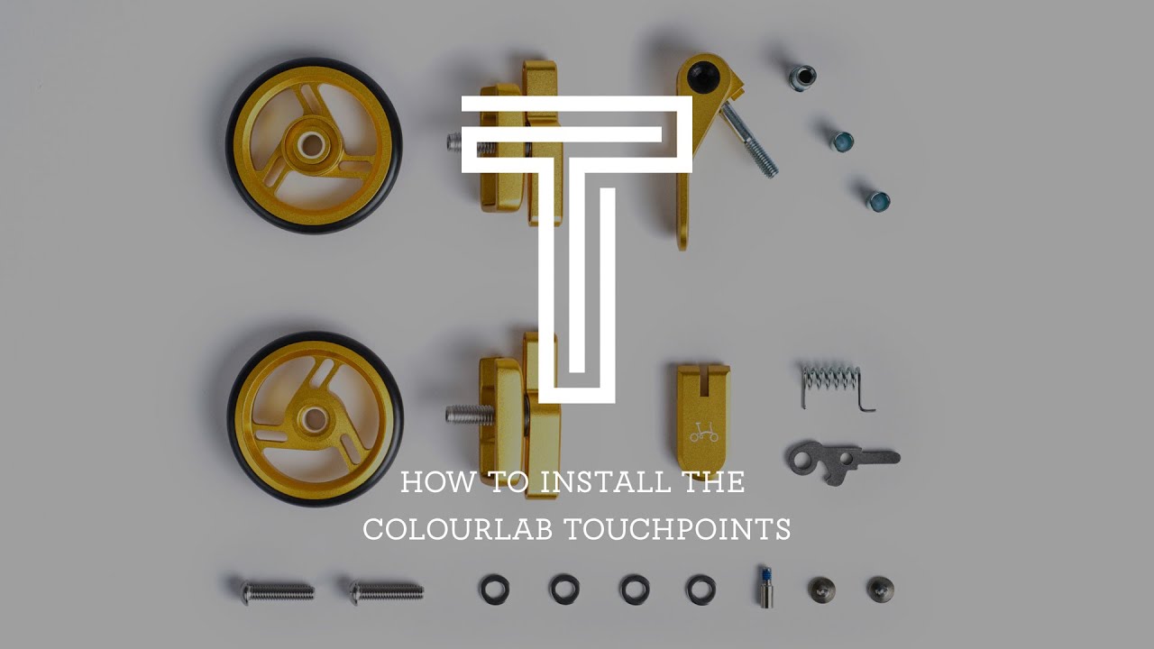 How to fit the ColourLab Touchpoints to your Brompton T Line - YouTube