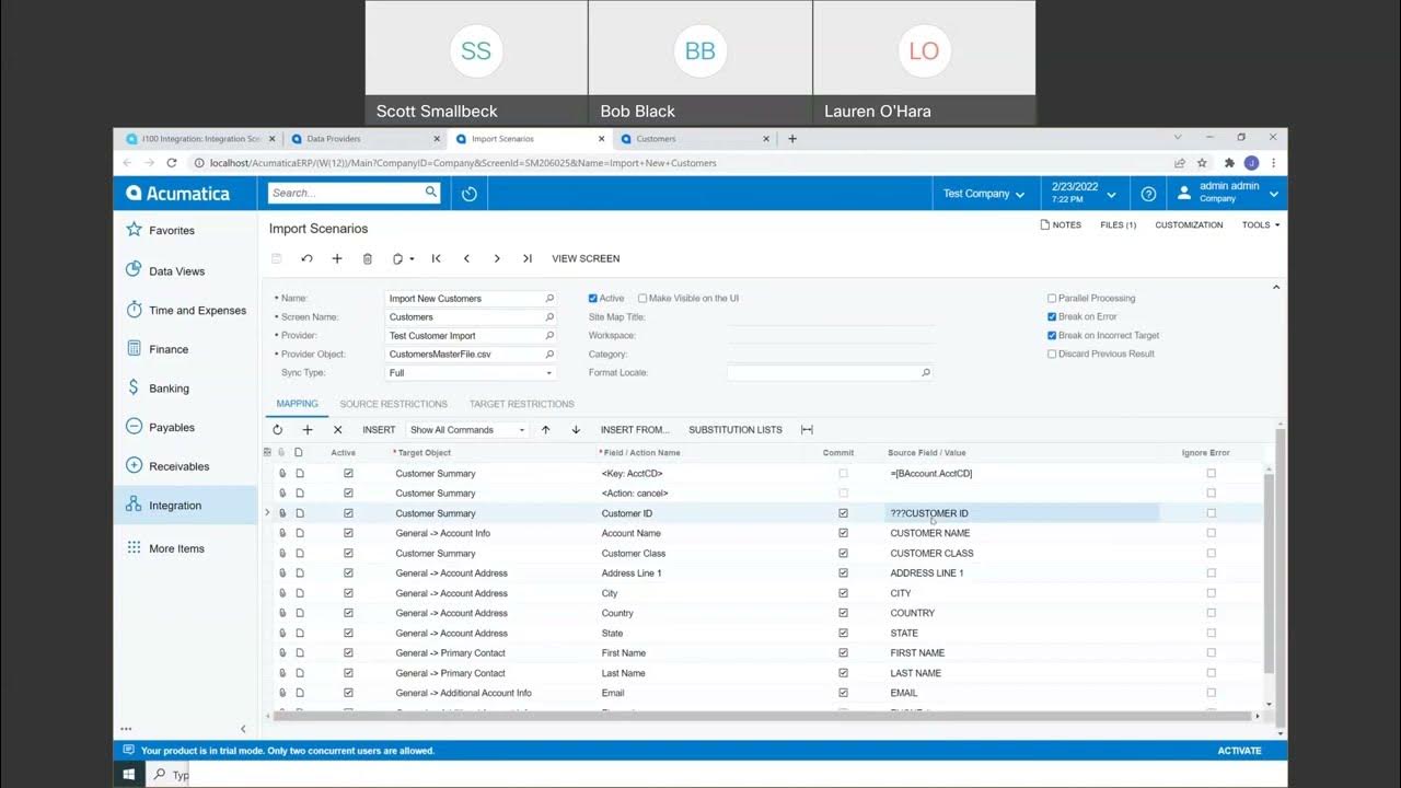 Acumatica User Forum: Import Scenarios - YouTube