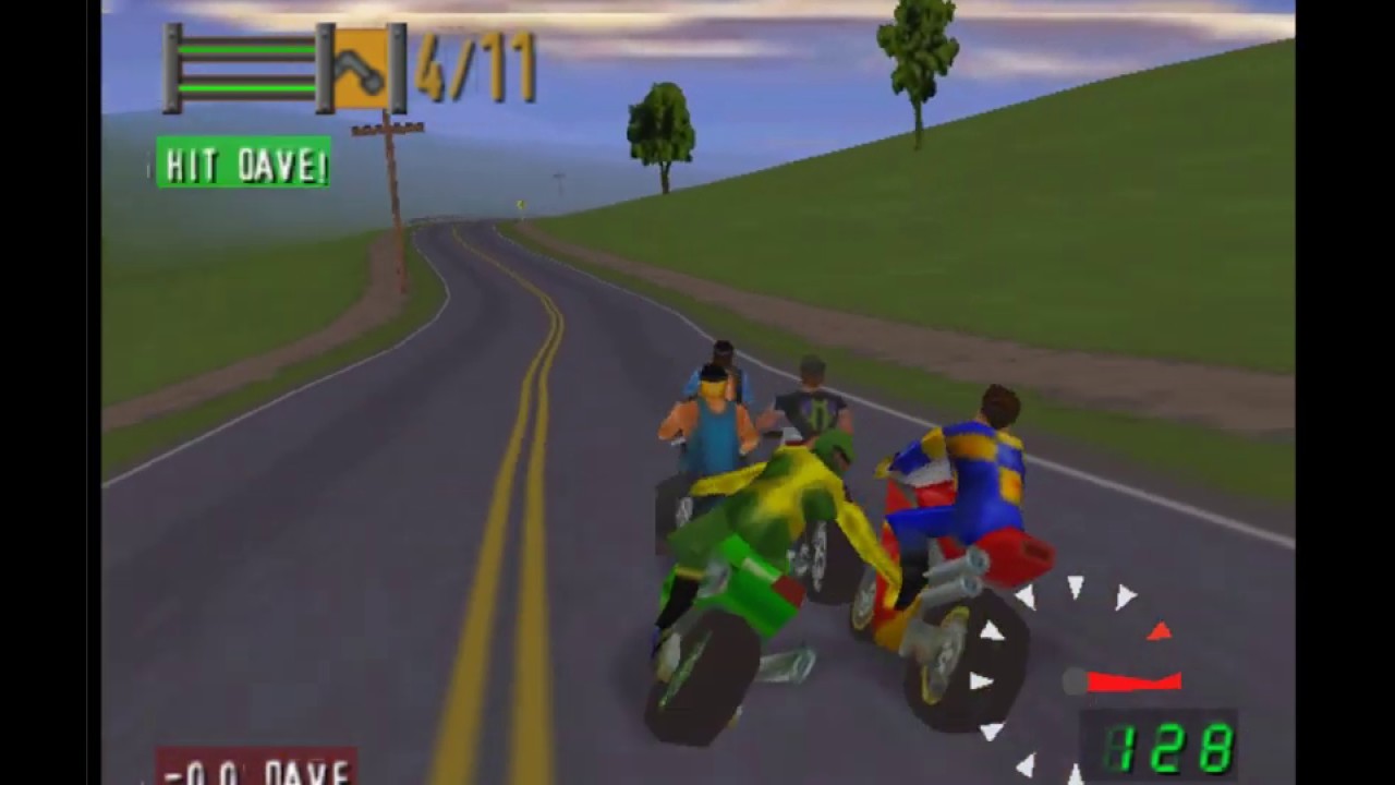 Road Rash 64 - Nintendo 64 - Project64 Netplay emulator - test Windows ...