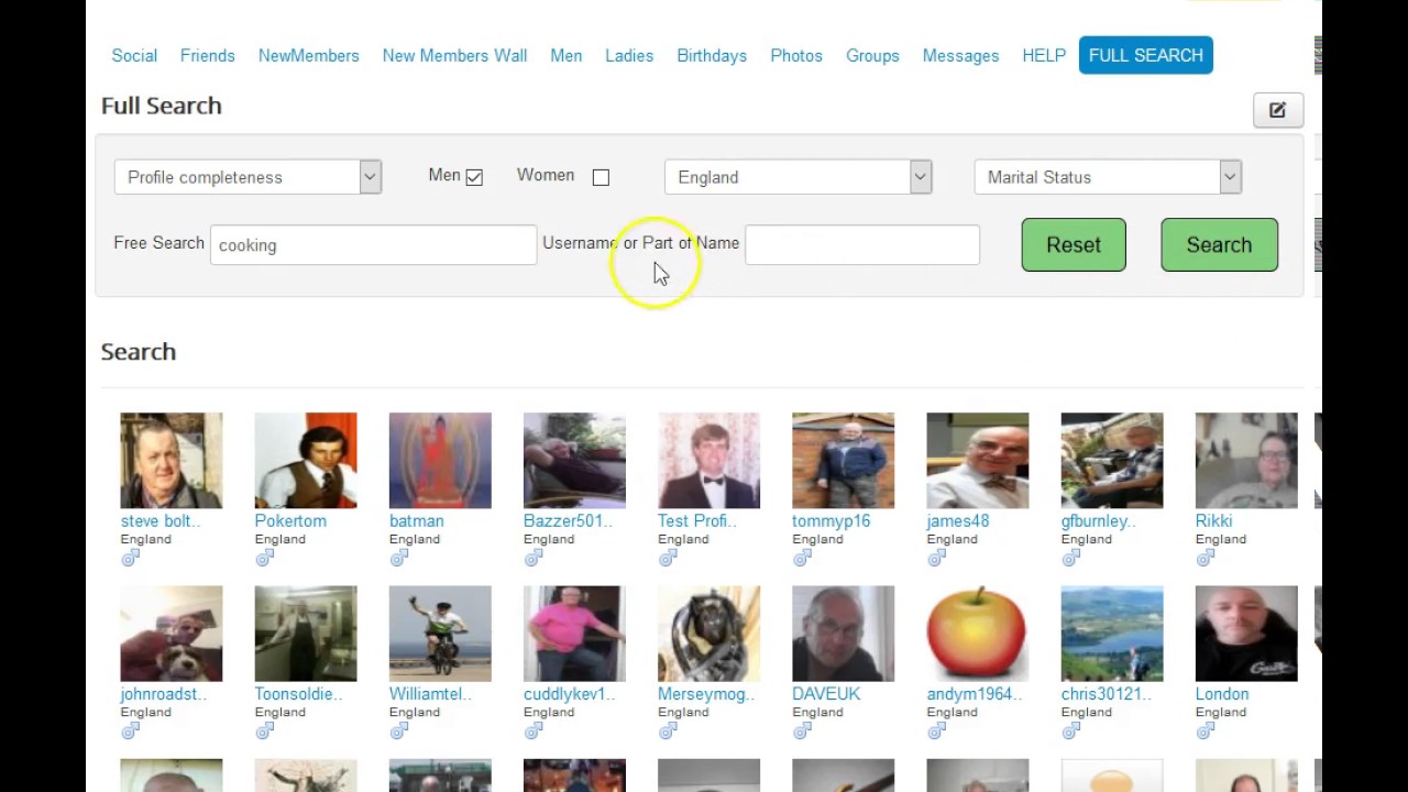 Search for friends easily on Buzz50.com - YouTube