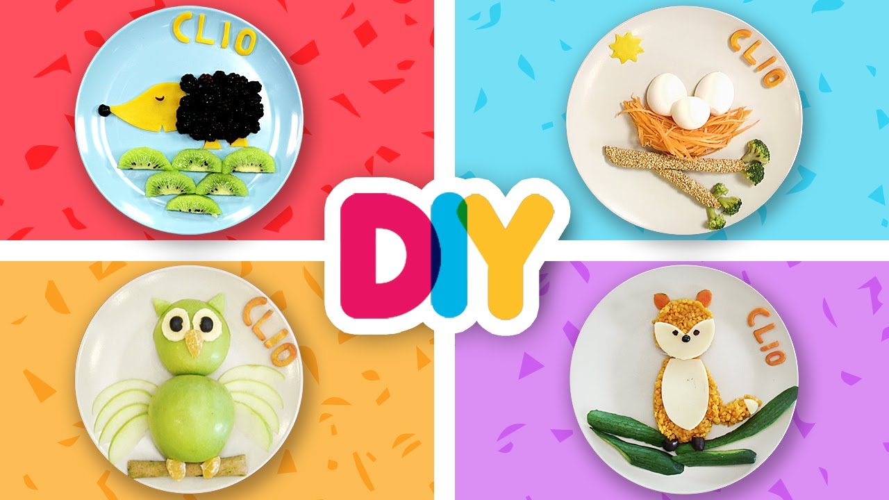 4 FOREST ANIMAL Inspired Food Art Snacks | Healthy-n-Yummy | DIY Labs ...