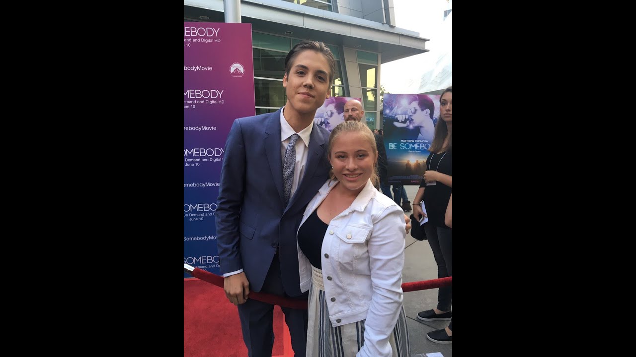 Matthew Espinosa Interview at BE SOMEBODY Movie Premiere - YouTube
