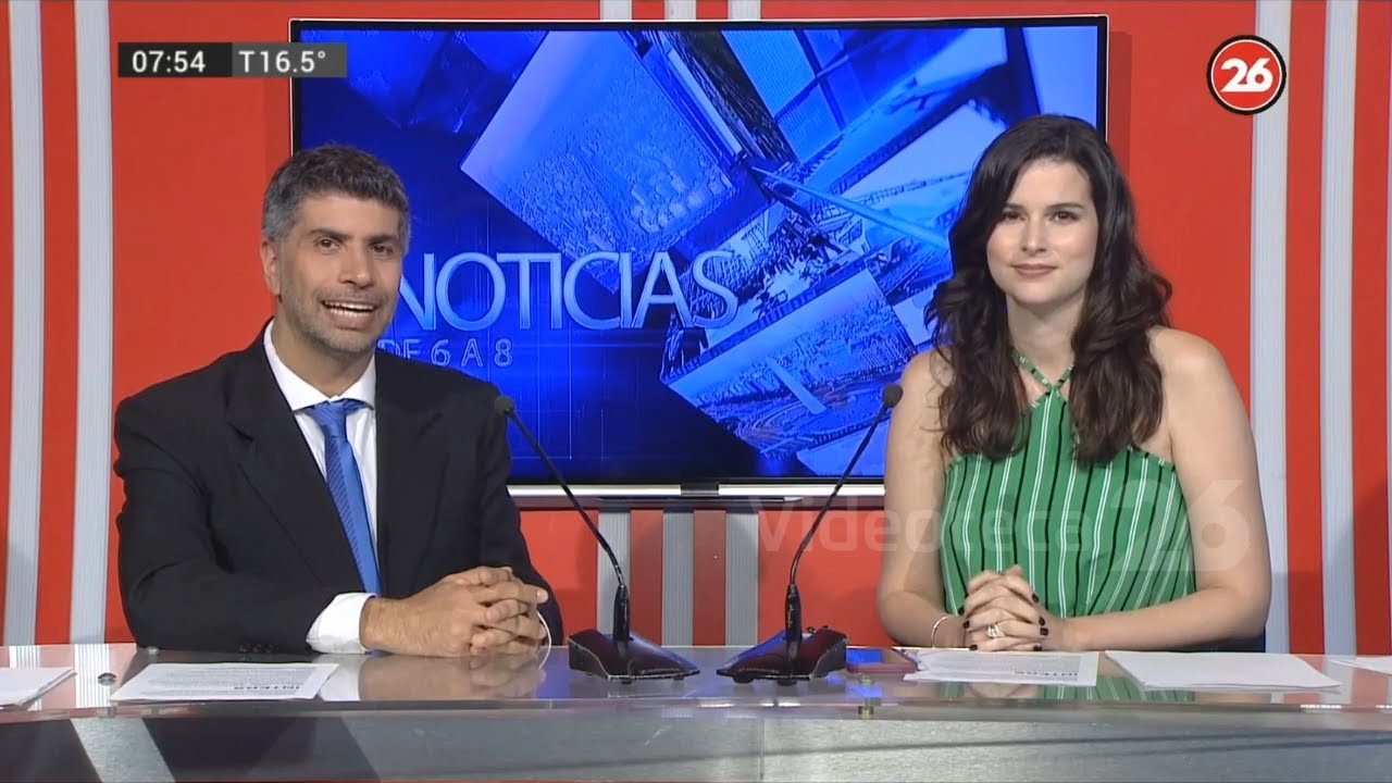 Canal 26 - Noticias de 6 a 8 - Cierre - Laura Rivarola / Leo Rossi - 31 ...