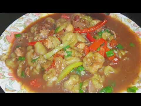 Cooking Sponge Gourd (Sikwa) For Supper - YouTube