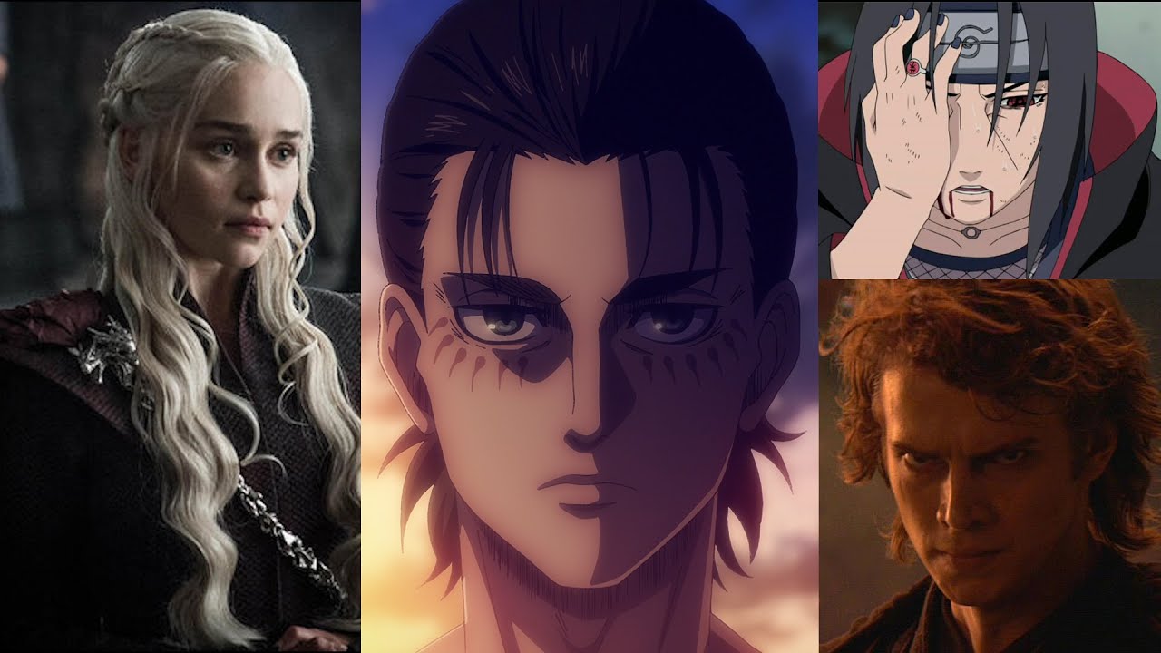 FINAL DE SHINGEKI FOI MELHOR Comparando Eren com Itachi, Anakin e ...