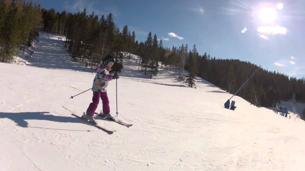 Emily - First Time Skiing - Poley Resort - YouTube
