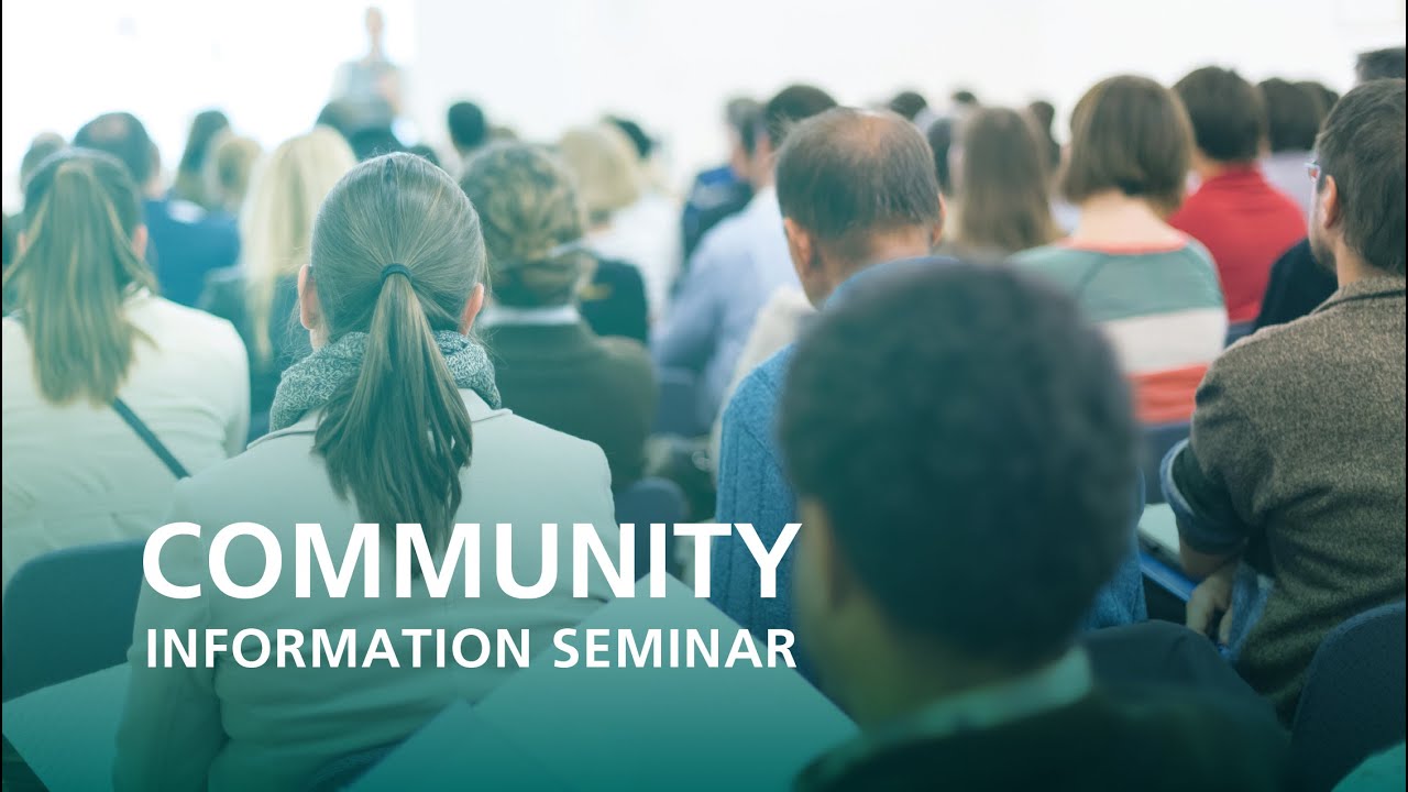Community Information Seminar 24 May 2021 - YouTube