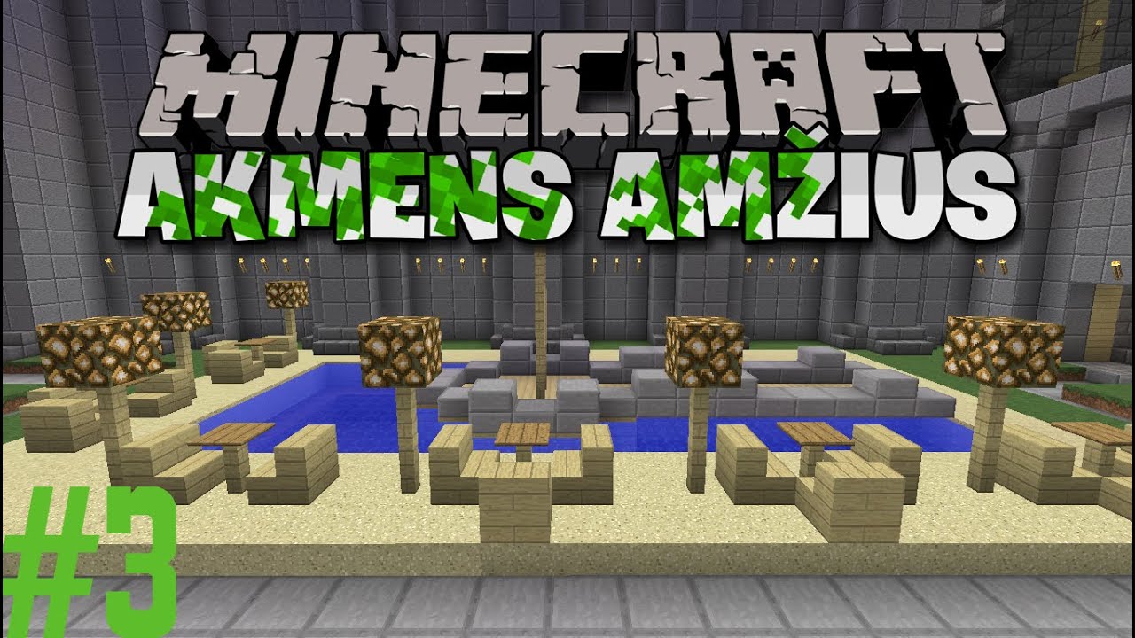 Minecraft: ''Stone Age'' privatus serveris - 3EP - Tuneliai, takeliai ...