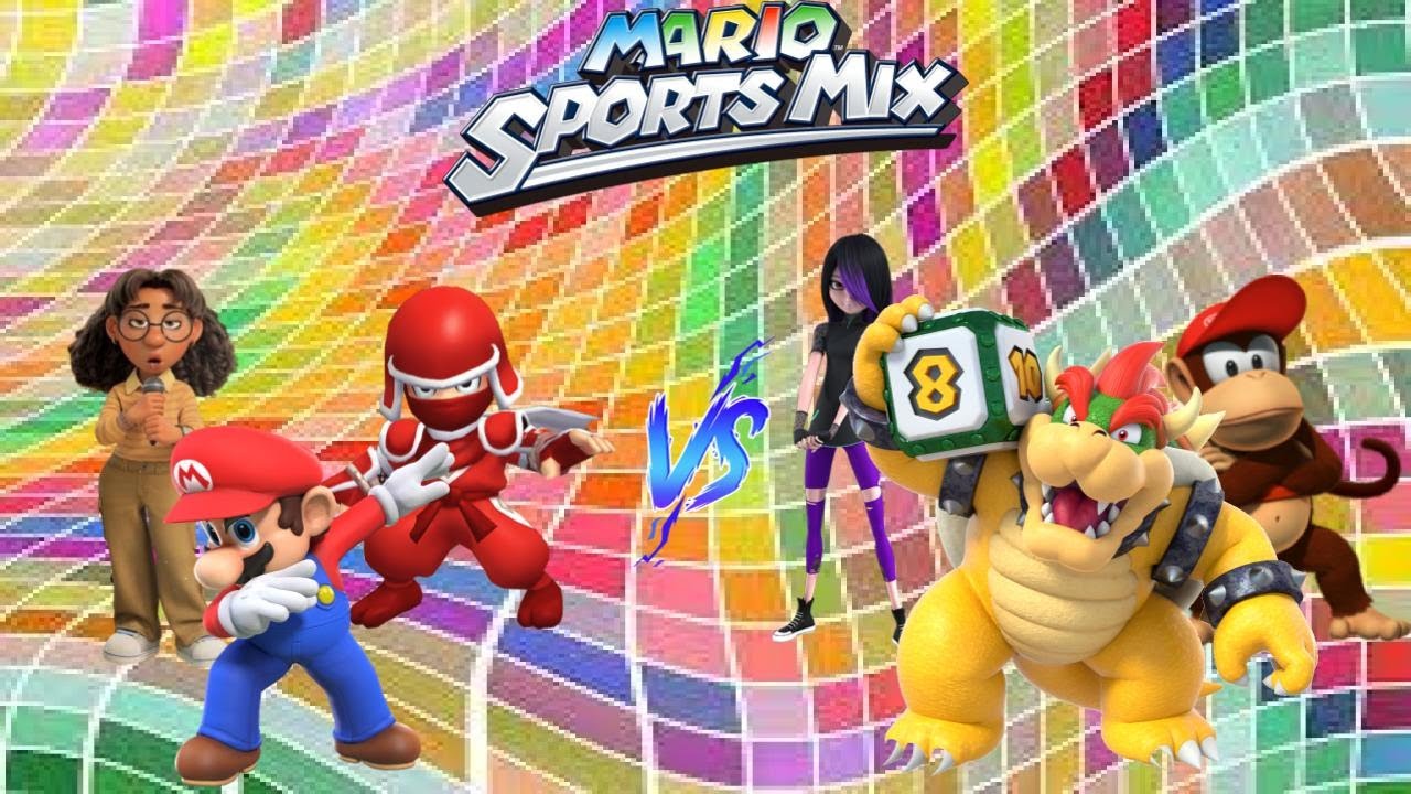Mario Sports Mix - Basketball (3 players, Expert CPU) Exhibition Ep ...