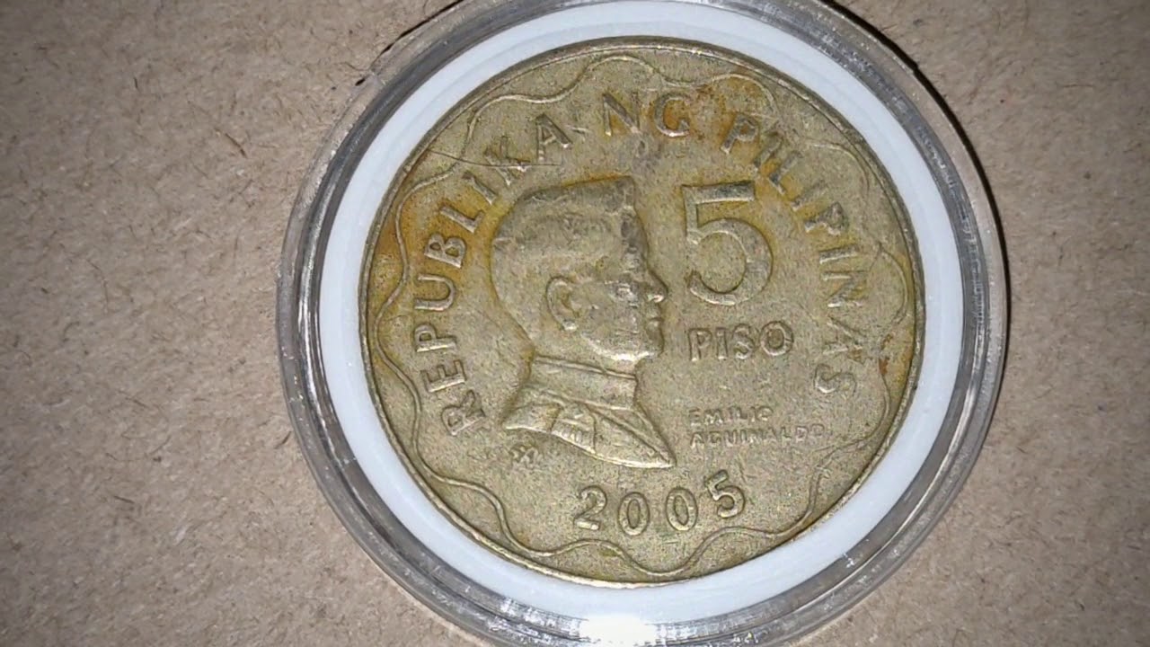 Philippine Coin Error 5 Pesos 2005 coinerror doubledie YouTube philippine-coin-error-5-pesos-2005-coinerror-doubledie-youtube