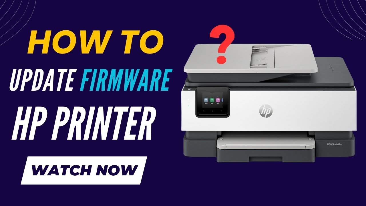 How to Update Firmware on HP Printer? - YouTube