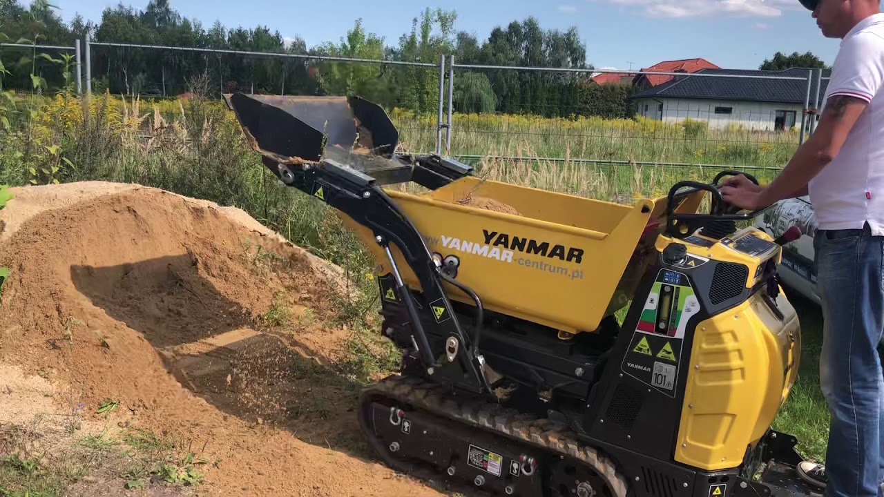 Yanmar C08 minidumper - YouTube