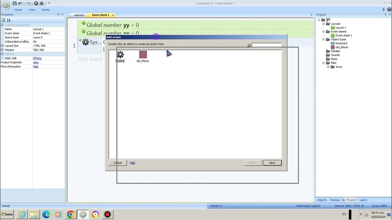 Tutorial de Construct 2 && 3 Como destruir un objeto si se alejo mas de su posicion inicial ...