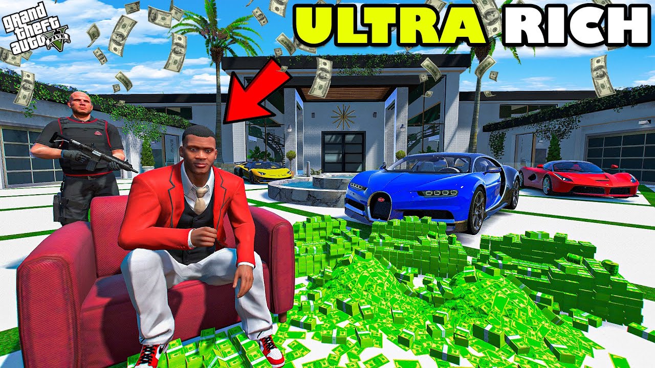 Franklin Wins the BIGGEST Jackpot Lottery in GTA 5! SHINCHAN and CHOP ...