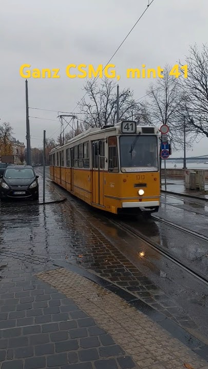 Ritka pillanat: Ganz CSMG, mint 41-es villamos érkezik a Várkert Bazárhoz #villamos #bkk #bkv # ...