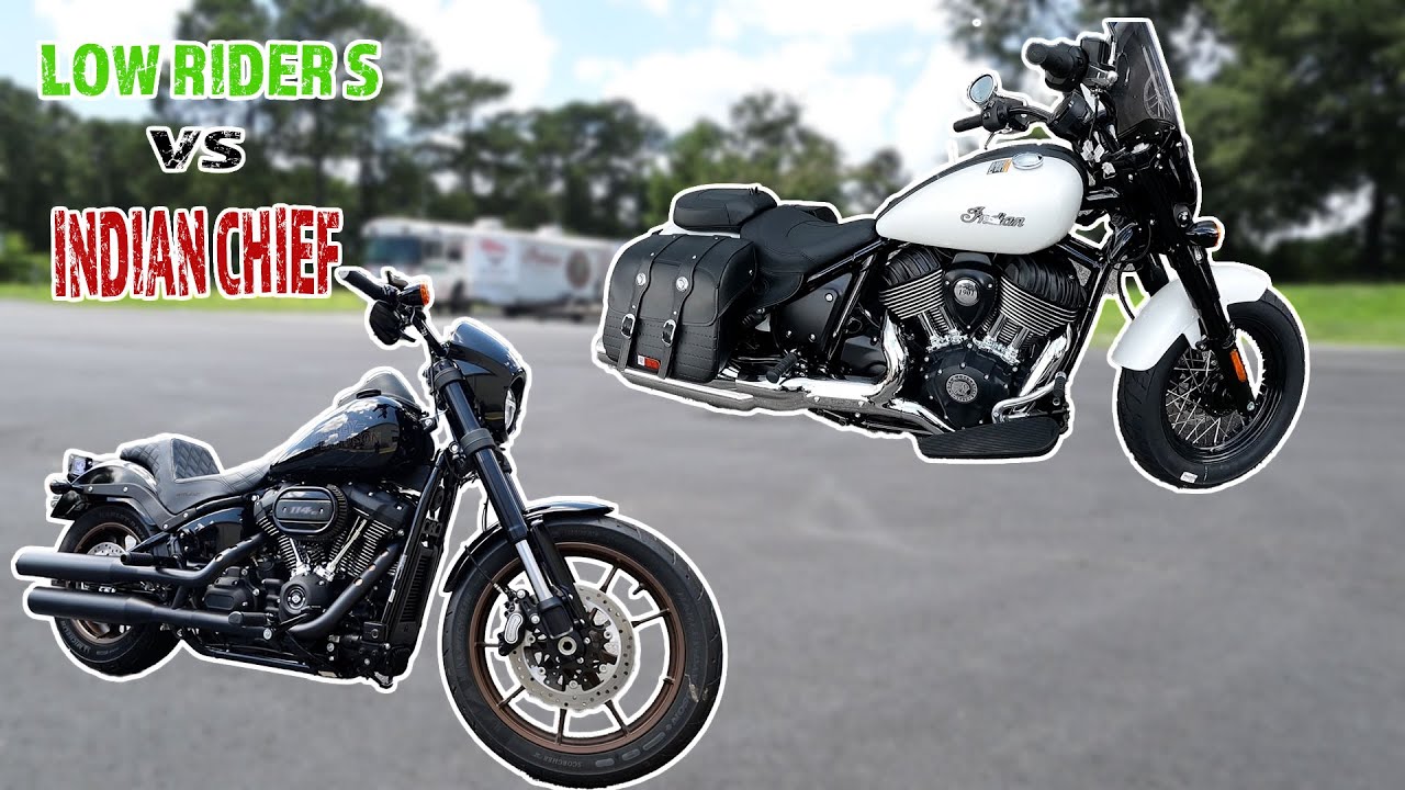 HD Low Rider S Vs Indian Chief...Not So Clear Winner Is??? - YouTube