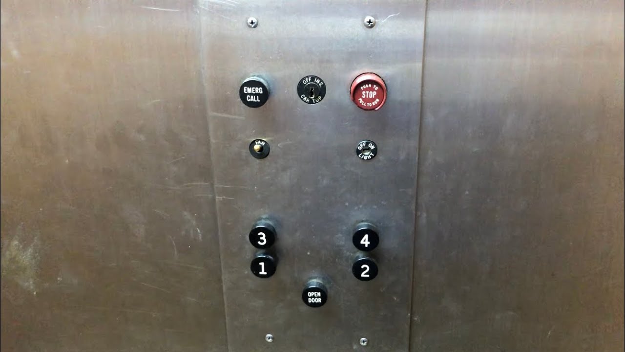 Vintage Otis Hydraulic Elevator @ 809 Dexter - Denver, CO. - YouTube