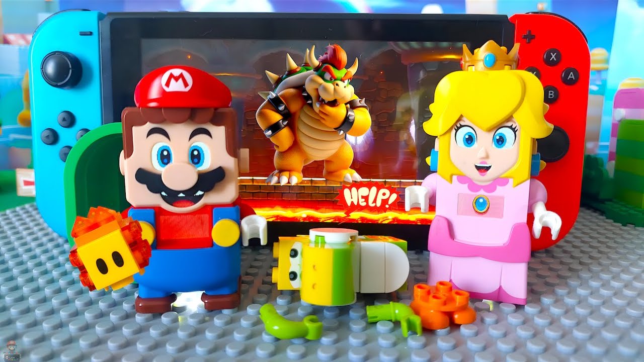 Lego Mario needs 4 Lava Bubbles to bring back Yoshi! 🟠Princess Peach ...