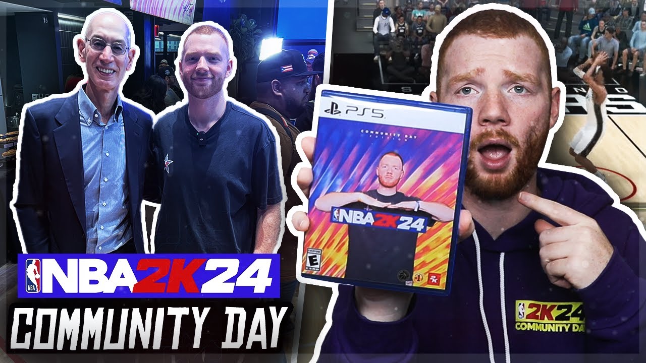 I WENT TO 2K24 COMMUNITY DAY IN NEW YORK & MET ADAM SILVER!! 2K EVENT ...