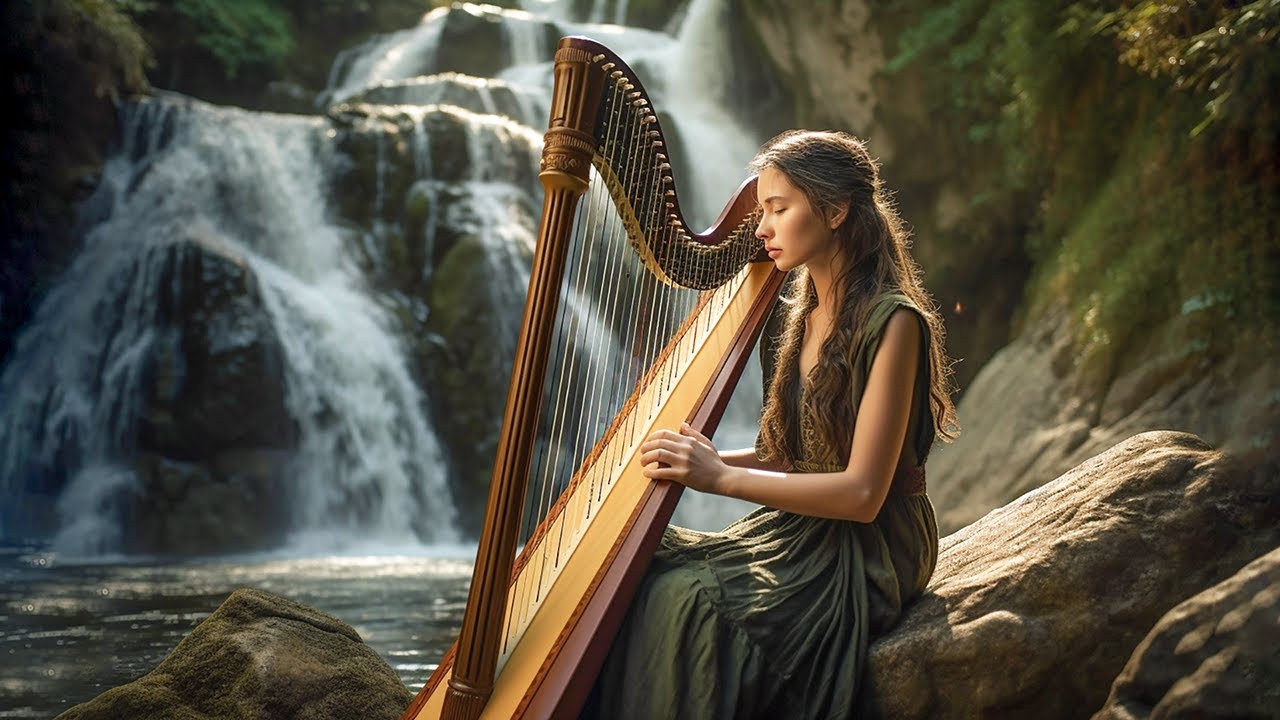 La Mejor Música Relajante con Arpa | Hermoso instrumento de arpa ayuda ...