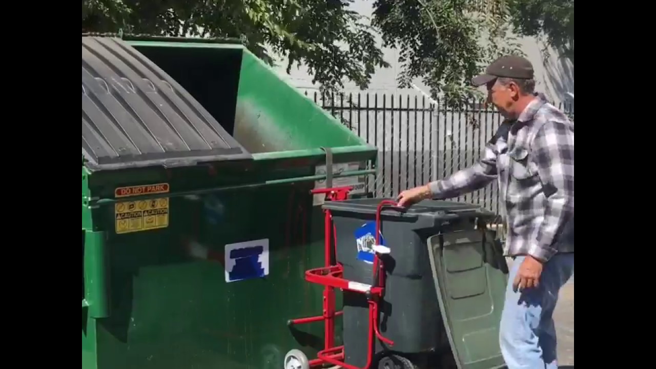 Eagle Lift, Garbage Can Lifter - YouTube
