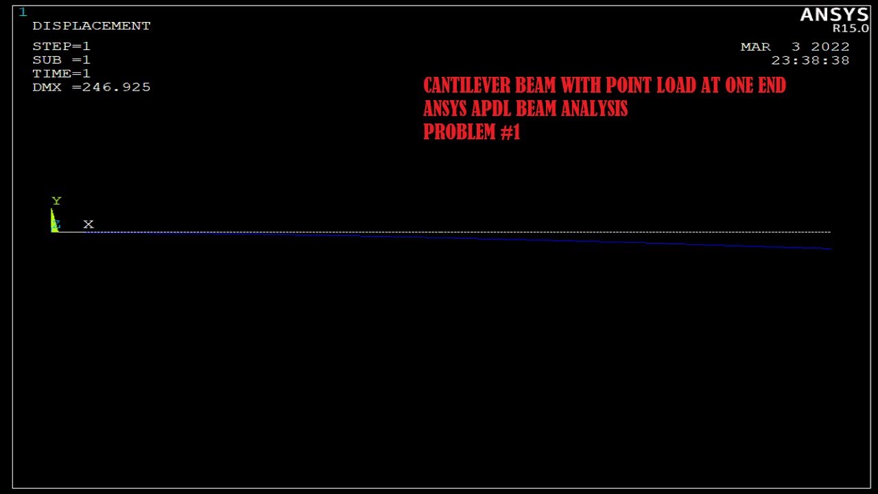 Cantilever Beam Analysis | Point Load | Beam Analysis | Problem 1 ...