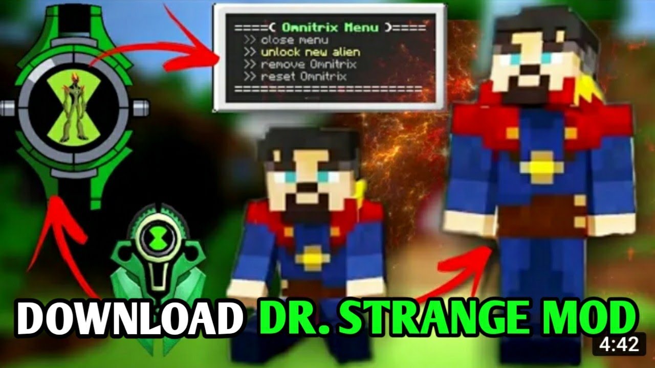 HOW TO DOWNLOAD DR. STRANGE MOD FOR MINECRAFT PE/JAVA/1.18.31 ...