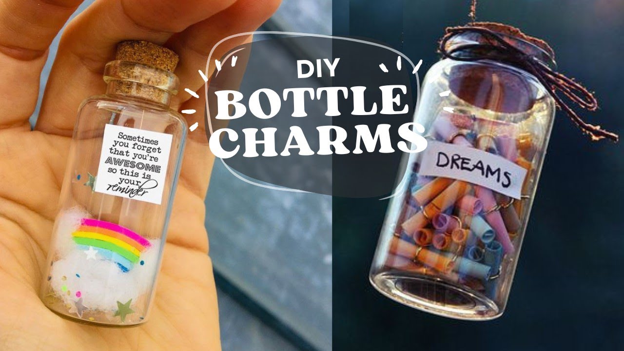 5 DIY BOTTLE CHARMS | Easy KeyChain Ideas - YouTube