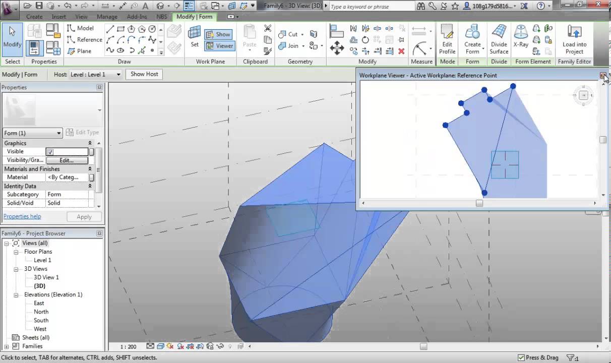 Revit 2 - 5 Pt1 Loft, Sweep, Revolve with Parameters - YouTube