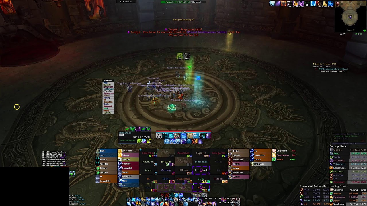 Throne of Thunder 25H Cab Pug | Frost Mage | Week 14 | MoP Classic ...