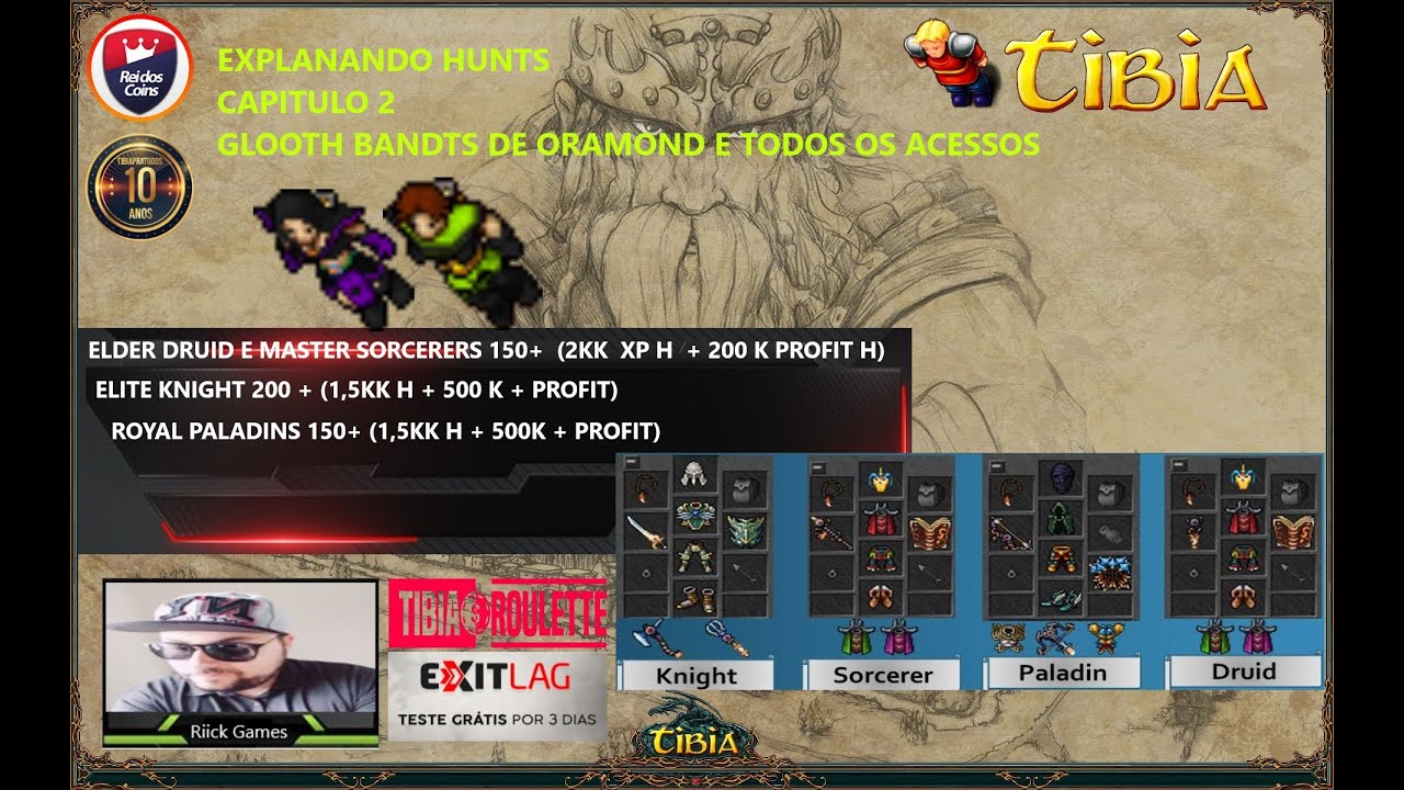 Tibia - Explanando Hunts - [EP 2 - Glooth Bandits] - YouTube