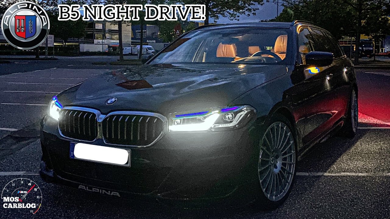 ALPINA B5 NIGHT DRIVE! Calm Night drive through Hamburg / By Moscarblog ...