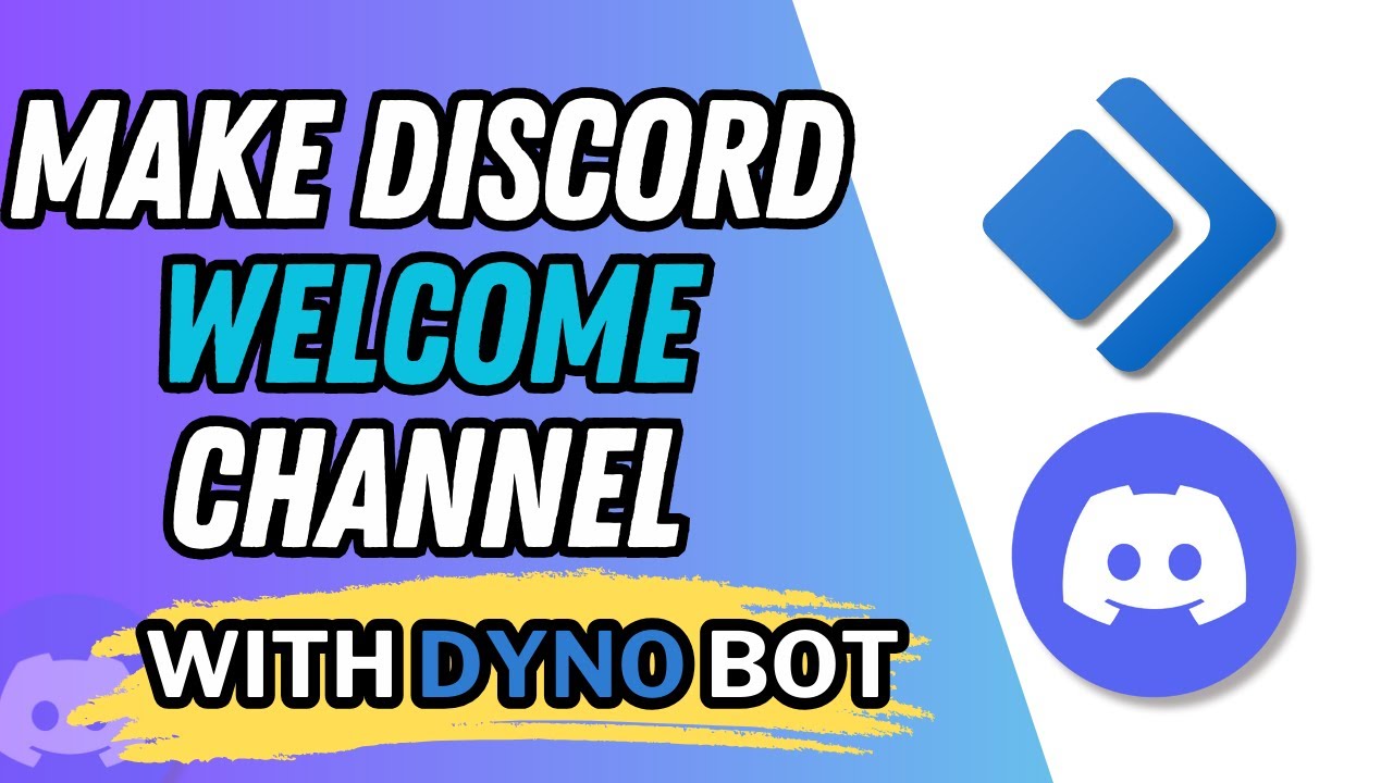 How to make discord welcome channel with dyno [FREE] - YouTube