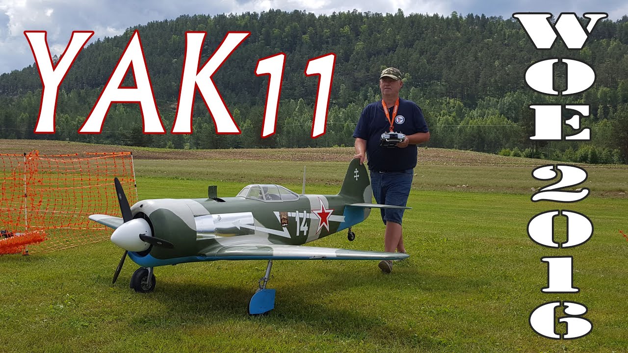 Huge Yak11 with Moki 250 Radial Engine - YouTube