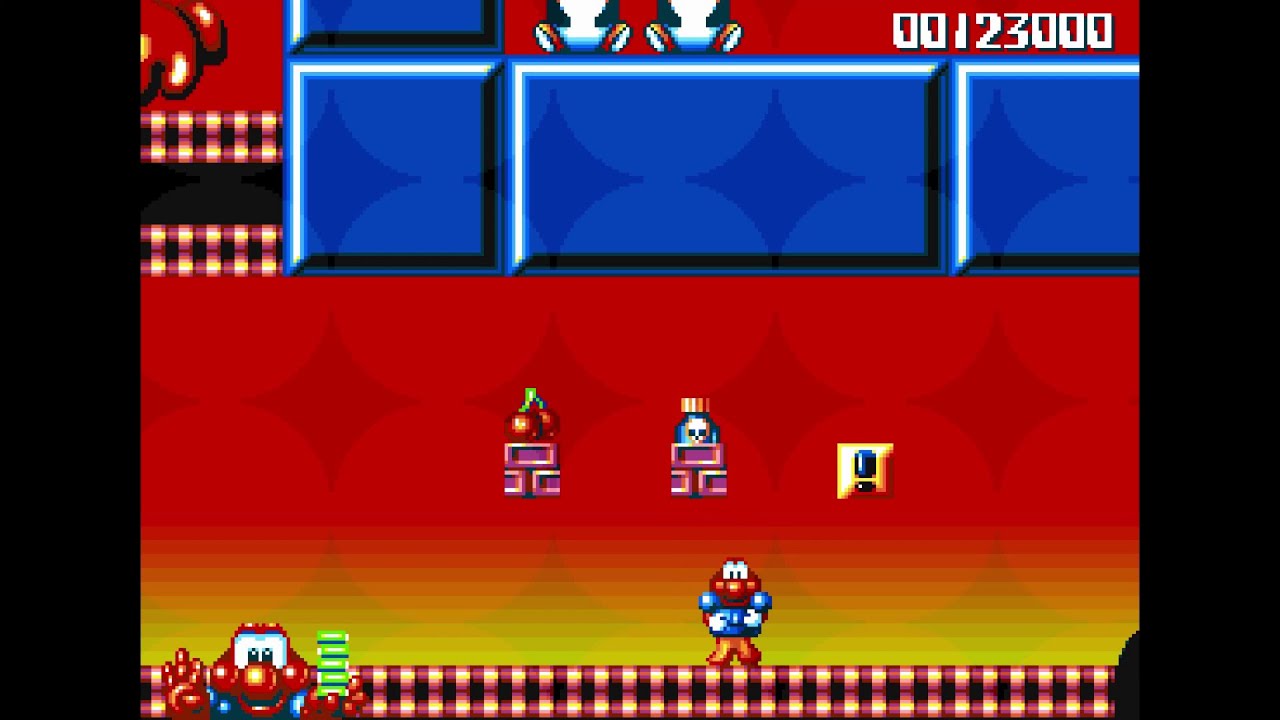 James Pond 2 : Codename : RoboCod (Amiga) – Le premier niveau du jeu ...