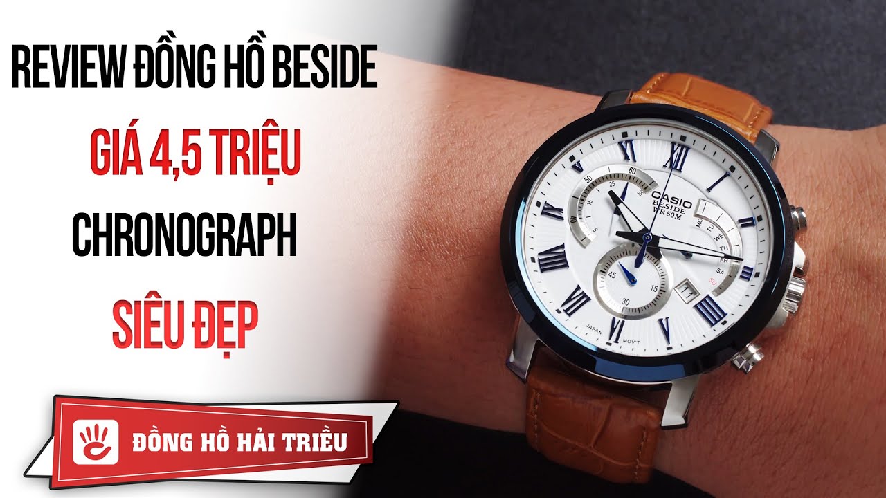 Casio Review #12 | Đồng hồ Casio Beside Chronograph giá 4,5 triệu cực ...