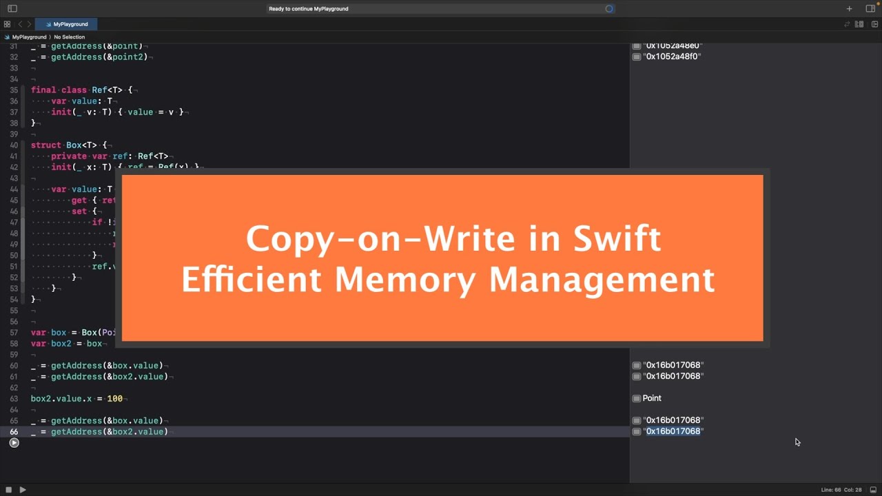 Understanding Copy-on-Write in Swift: Efficient Memory Management - YouTube