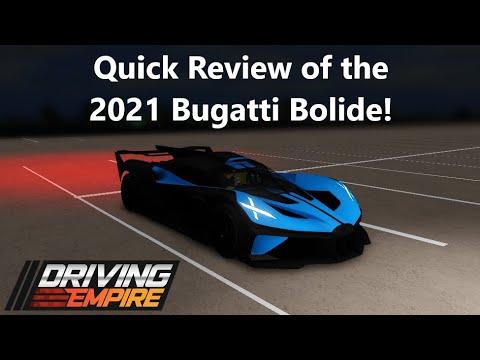 Quick Review of the 2021 Bugatti Bolide in Driving Empire! (March 2022 ...