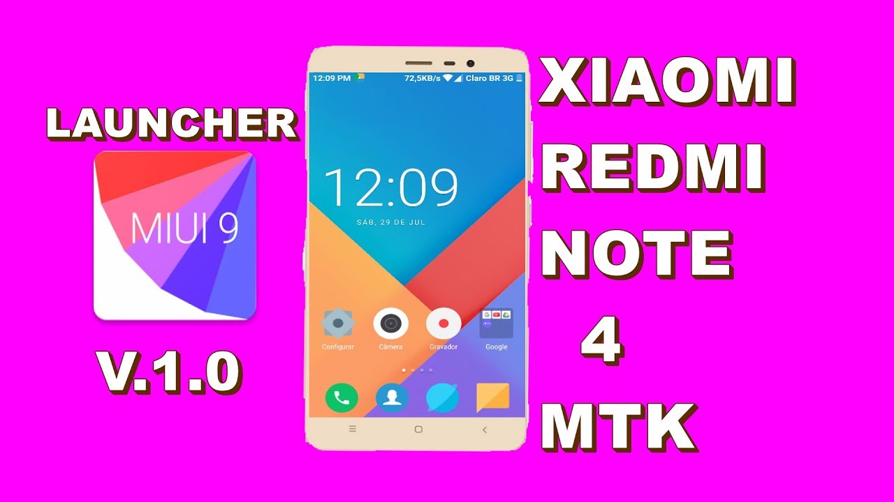 MIUI 9 LAUNCHER - XIAOMI REDMI NOTE 4 MTK - YouTube