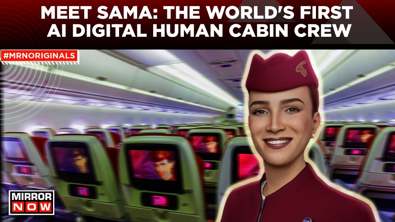 Qatar Airways Launches The World's First Al Cabin Crew - YouTube