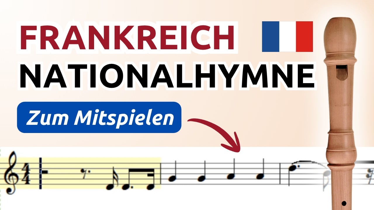 La Marseillaise, French National Anthem - Playalong - #nationalhymne # ...
