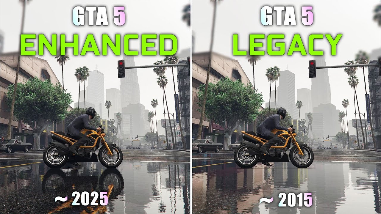 GTA 5 Legacy vs Enhanced - Graphics and Details Comparison - YouTube
