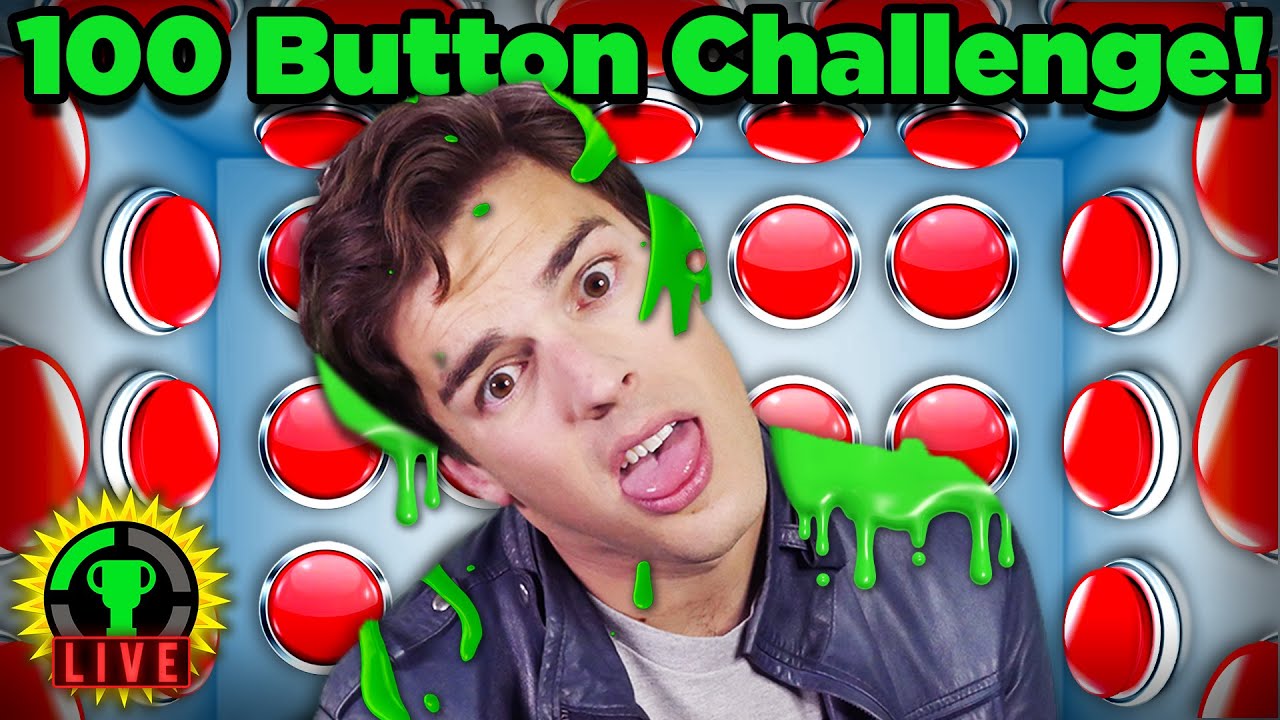 100 Button Challenge w/ Vsauce3, Xyla Foxlin, Matt Amodio & Morel (Game ...