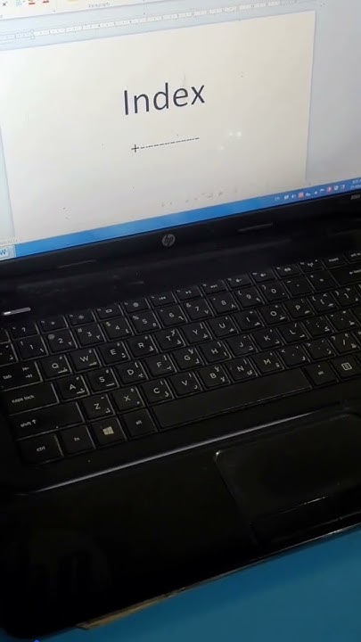 Create index by shortcut in Ms.Word |Computer| |Super10Computer| - YouTube