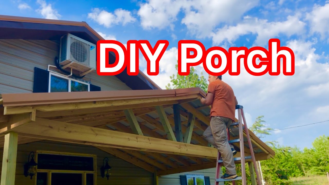 How To Build A Porch (DIY Porch Building ) - YouTube