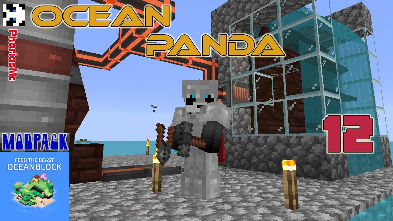 [FTB OCEAN BLOCK] OCEAN PANDA - EP 12 - Molino de Agua - YouTube