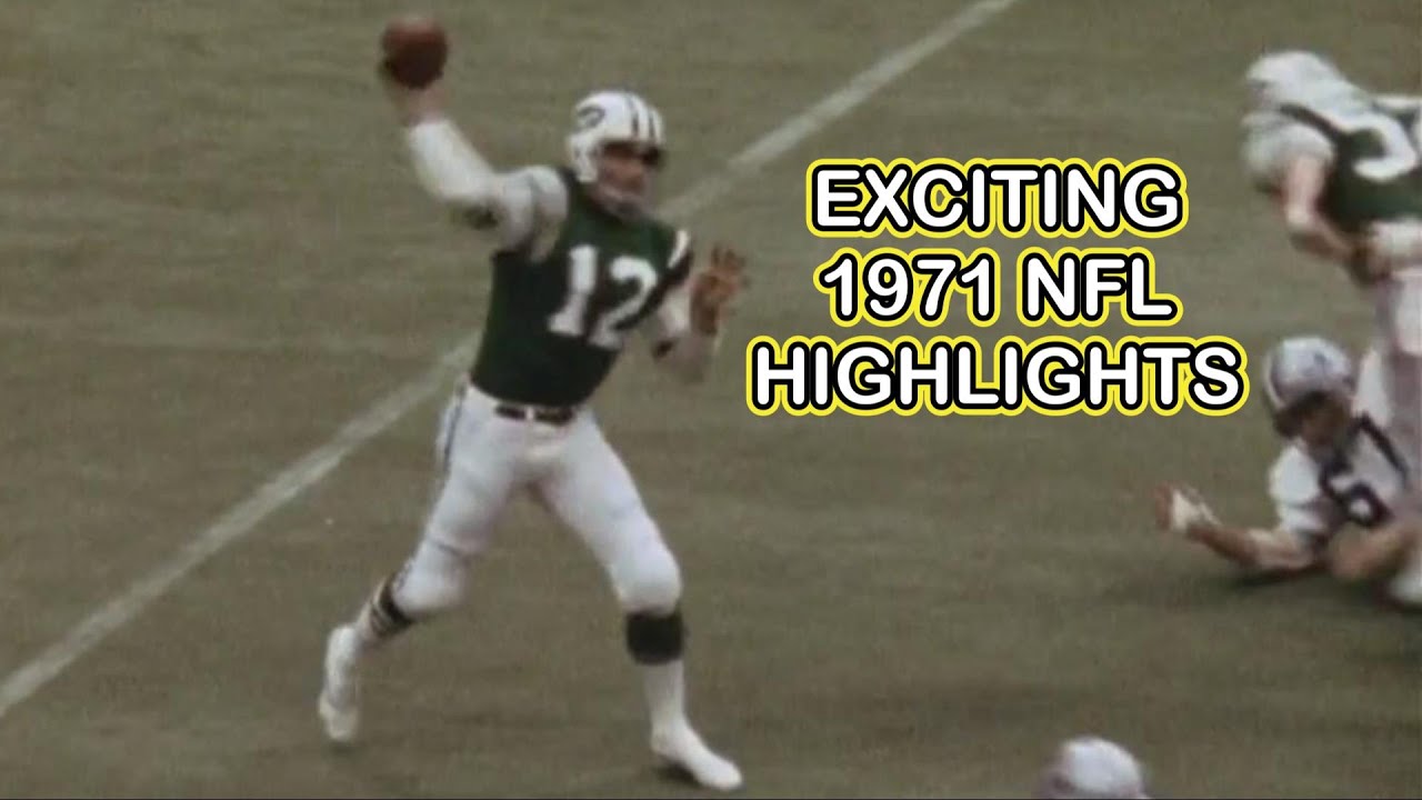 EXCITING 1971 NFL HIGHLIGHTS - YouTube